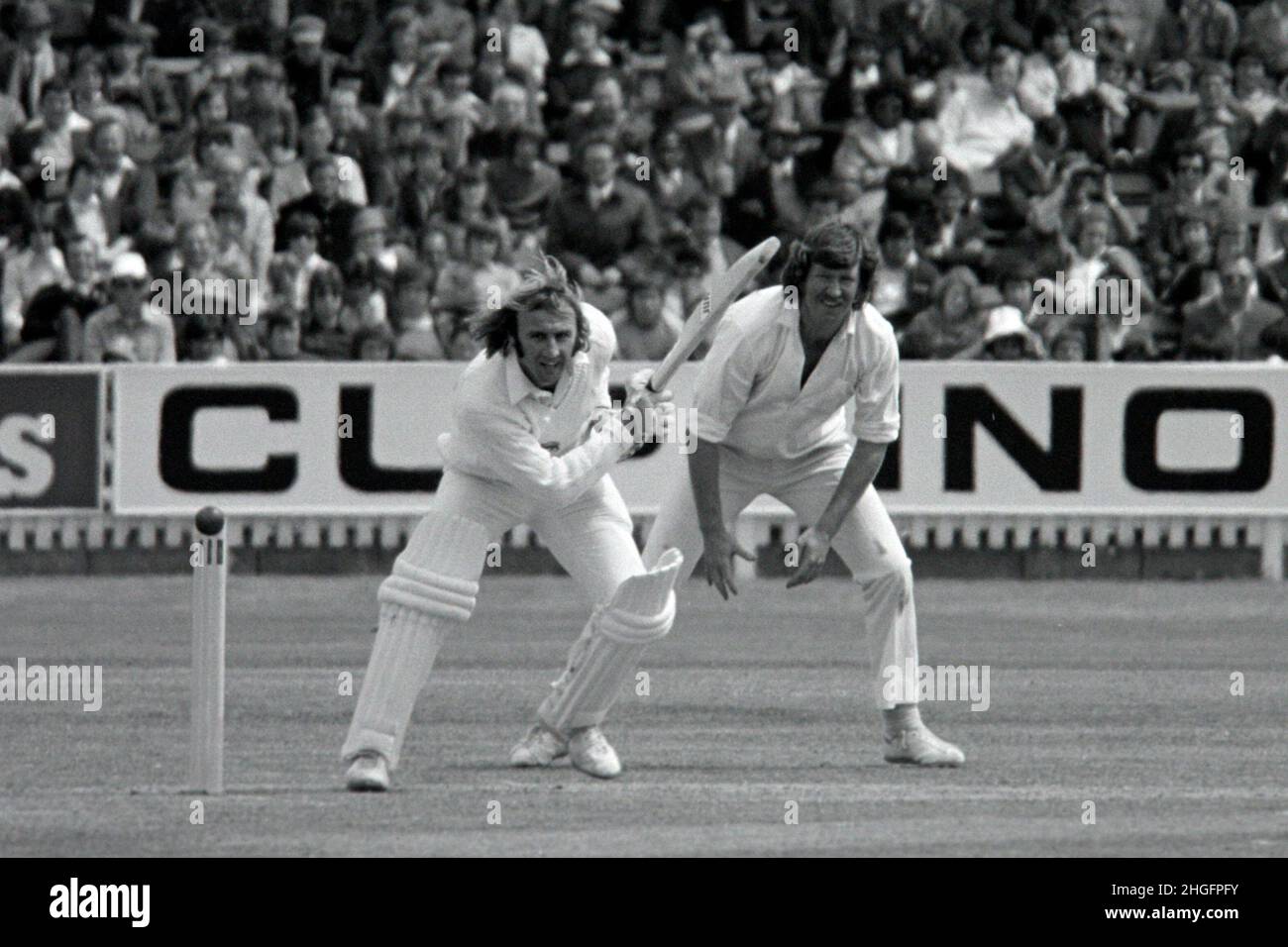 John Lever (England) batting, England vs Australia, Prudential Trophy ...