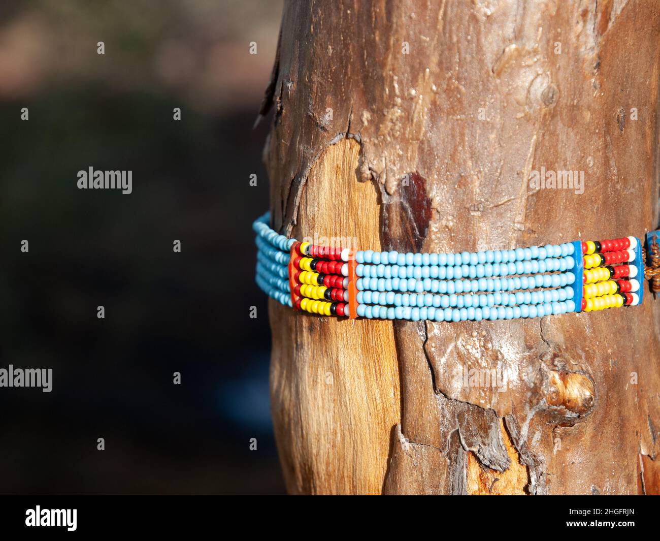 Beadwork by Maasai in Kenya Africa Stock Photo - Alamy
