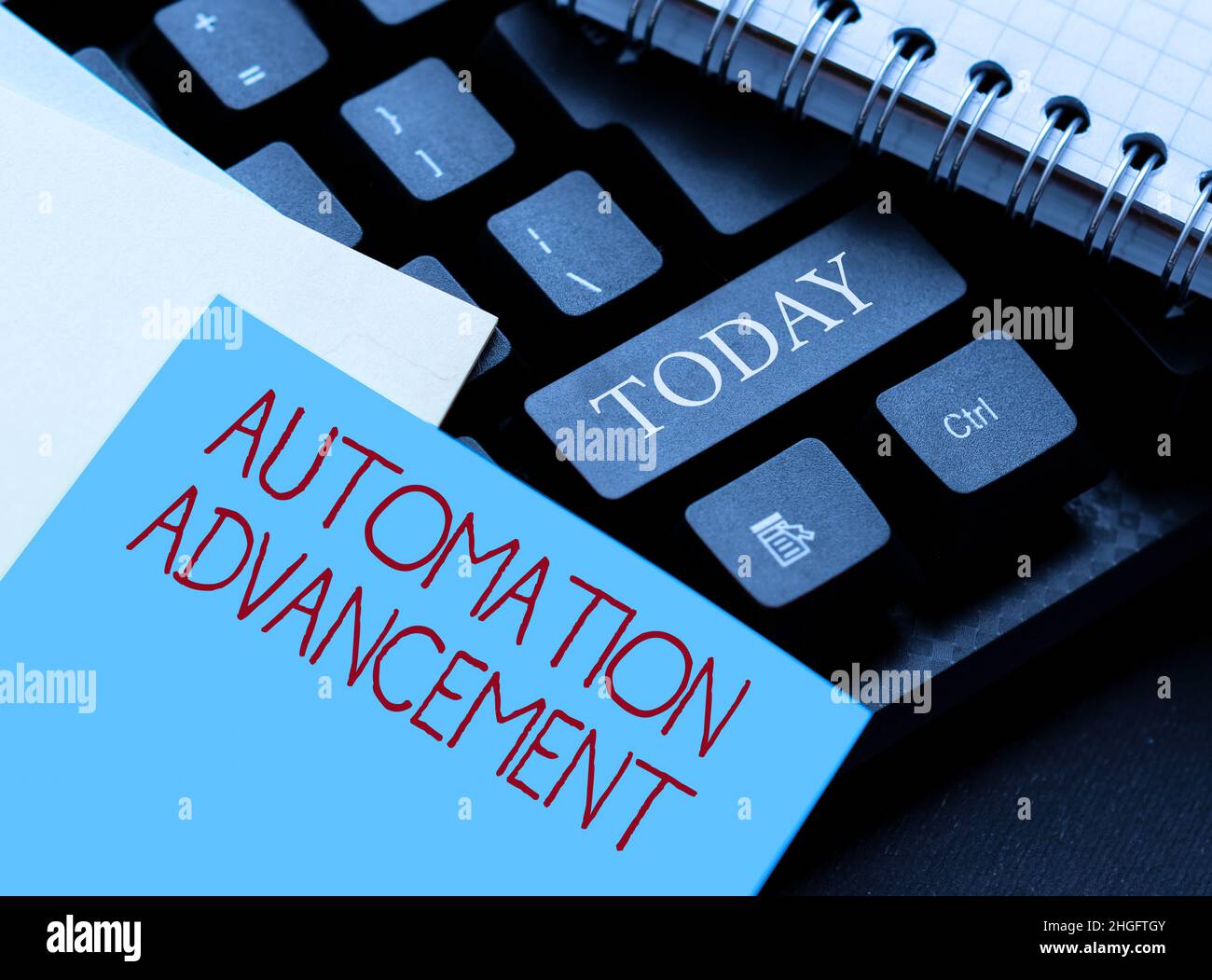 Conceptual display Automation Advancement, Business showcase growth use ...