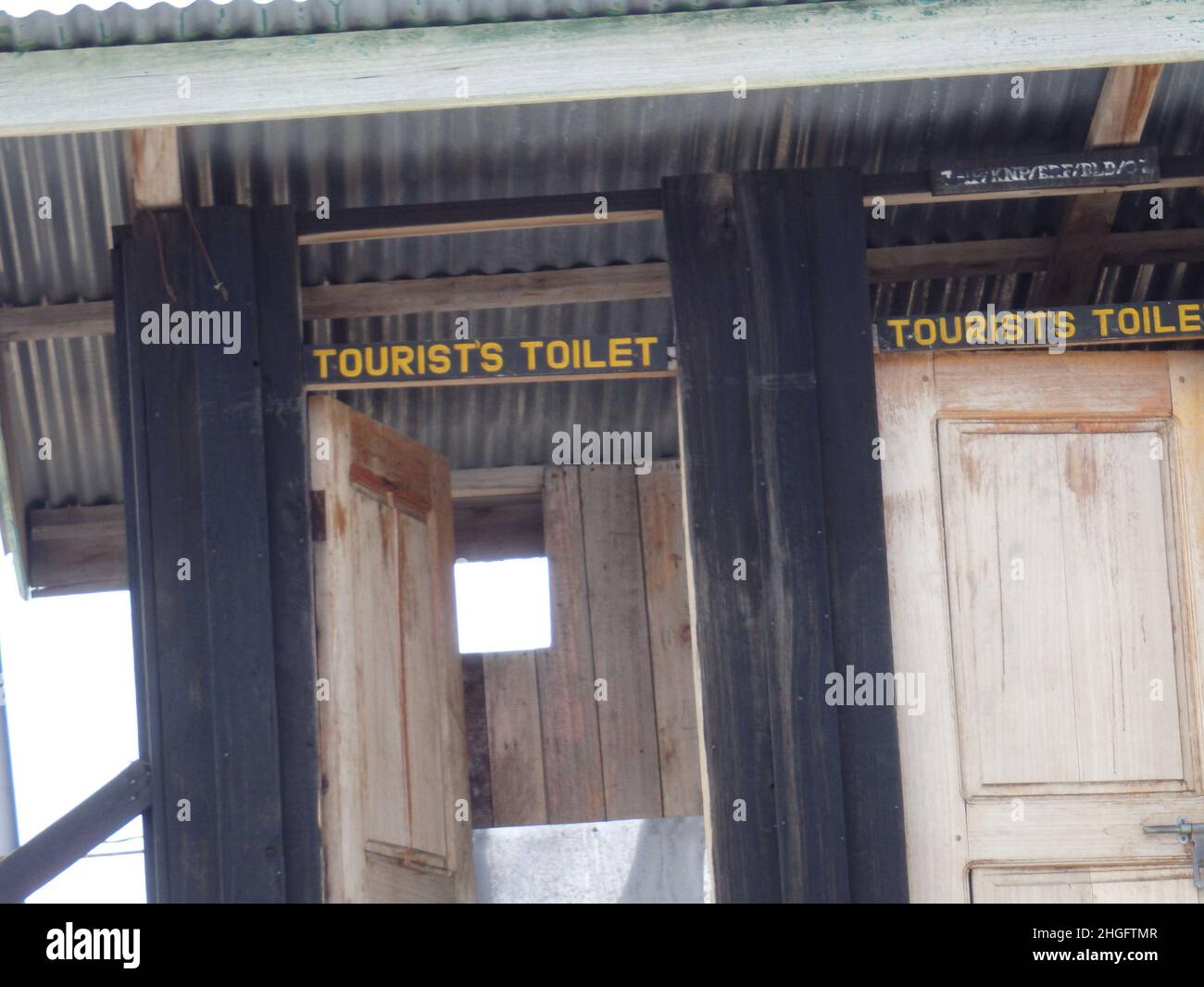 Outhouse on Mount Kilimanjaro, Tanzania Africa trek Stock Photo - Alamy