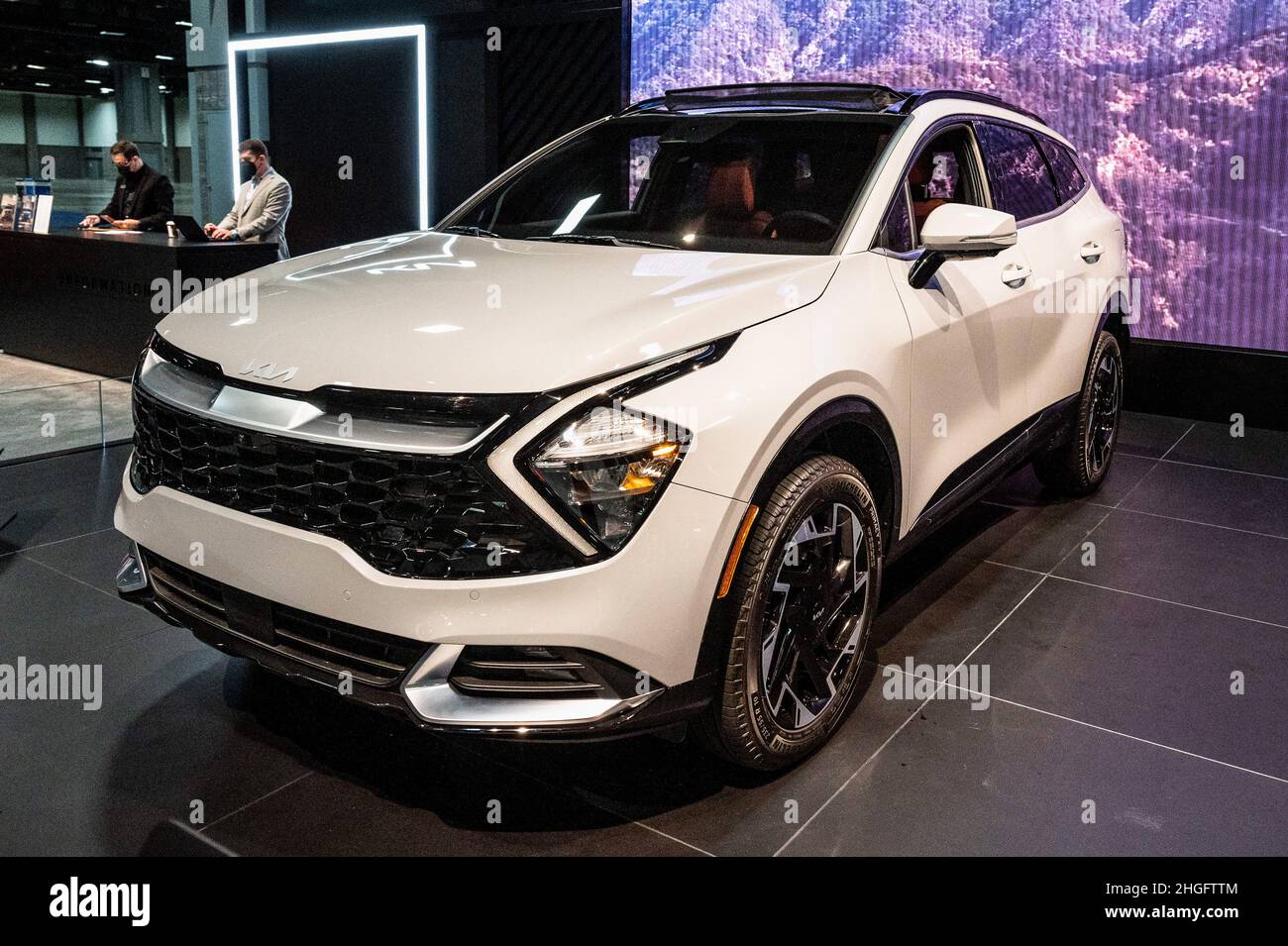 Washington, United States. 20th Jan, 2022. The 2023 Kia Sportage seen ...