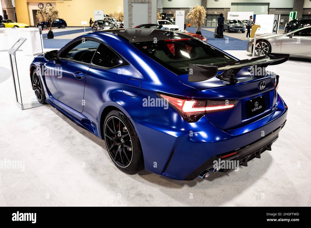 Washington, United States. 20th Jan, 2022. The 2022 Lexus RC F seen at ...