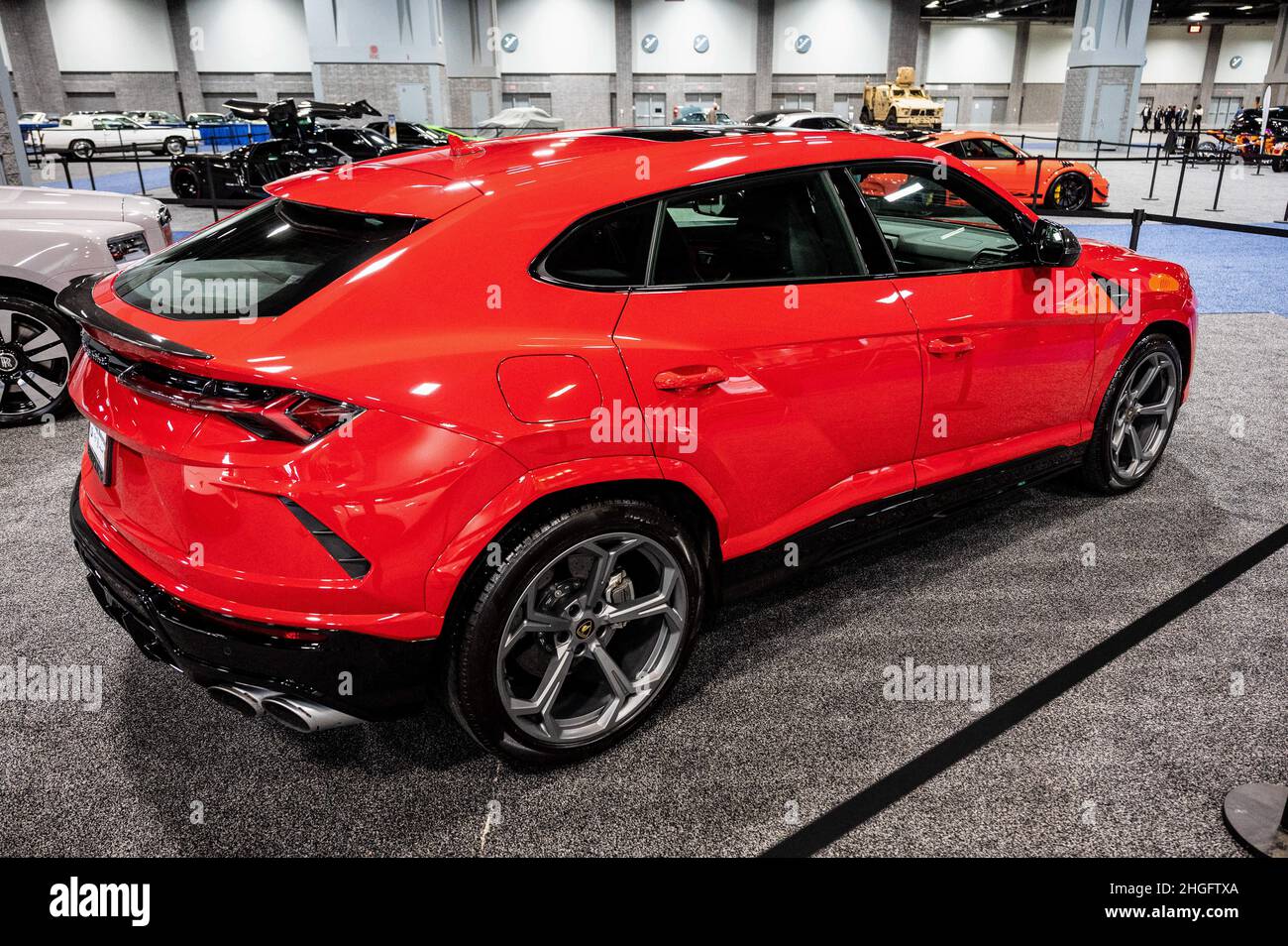 Washington, United States. 20th Jan, 2022. The Lamborghini Urus seen at ...