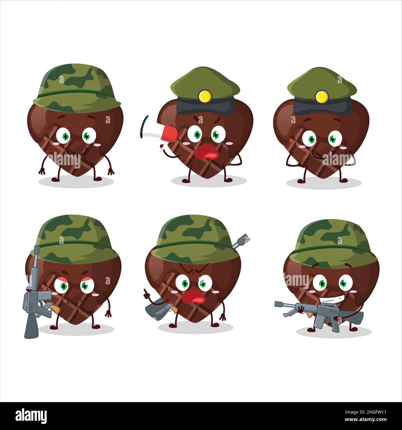 A charming soldier chocolate love cartoon picture bring a gun machine ...