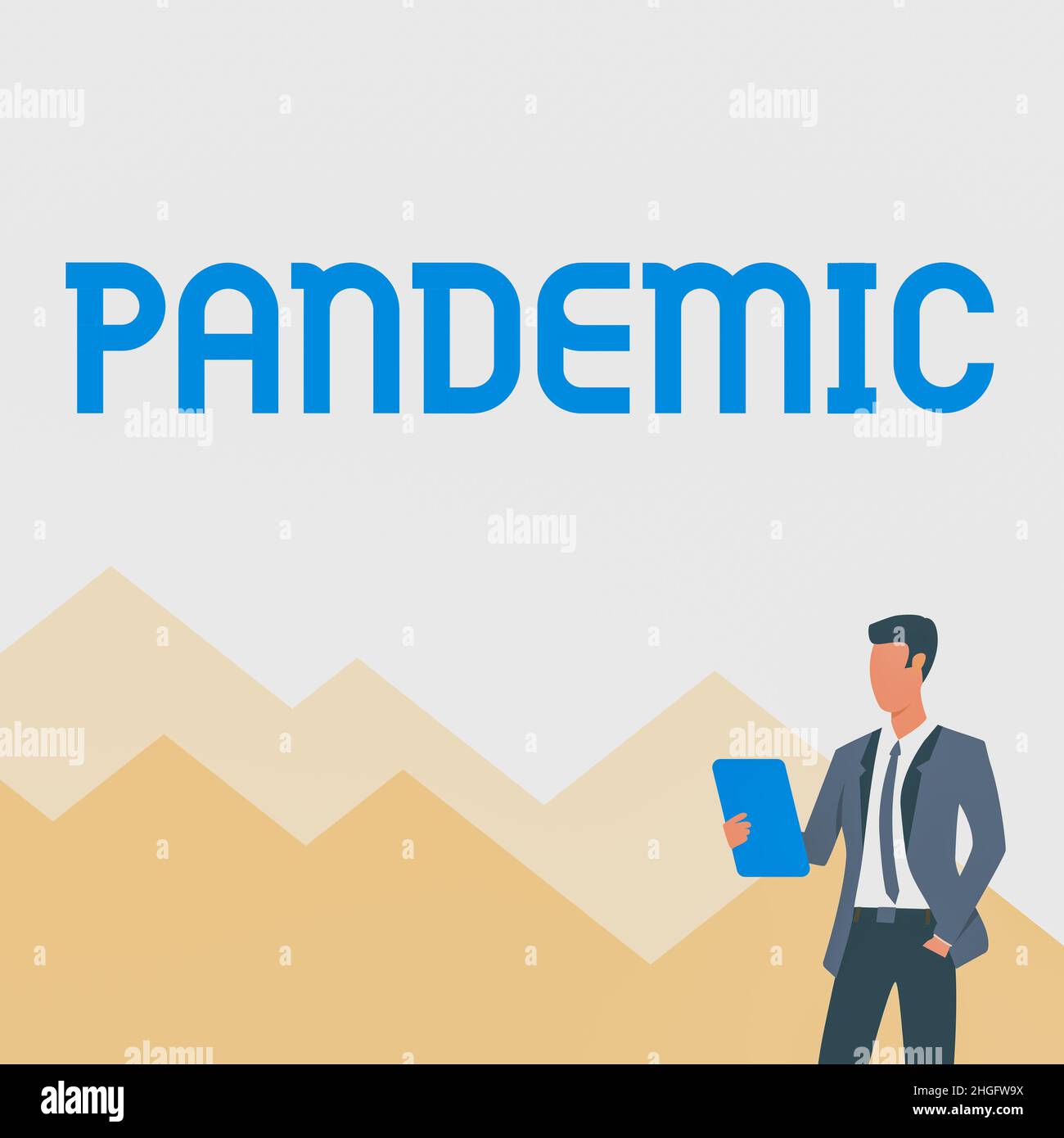 Handwriting text Pandemic, Concept meaning occurring over a wide area ...