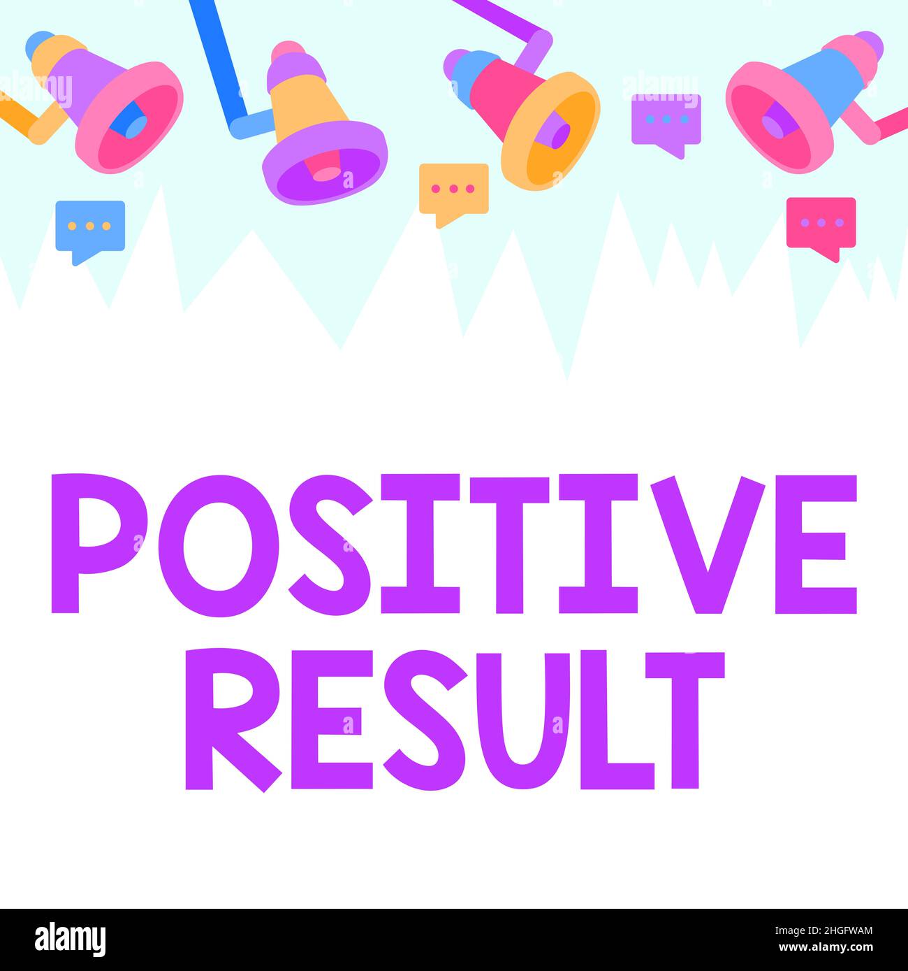 Text sign showing Positive Result, Conceptual photo shows that a person ...