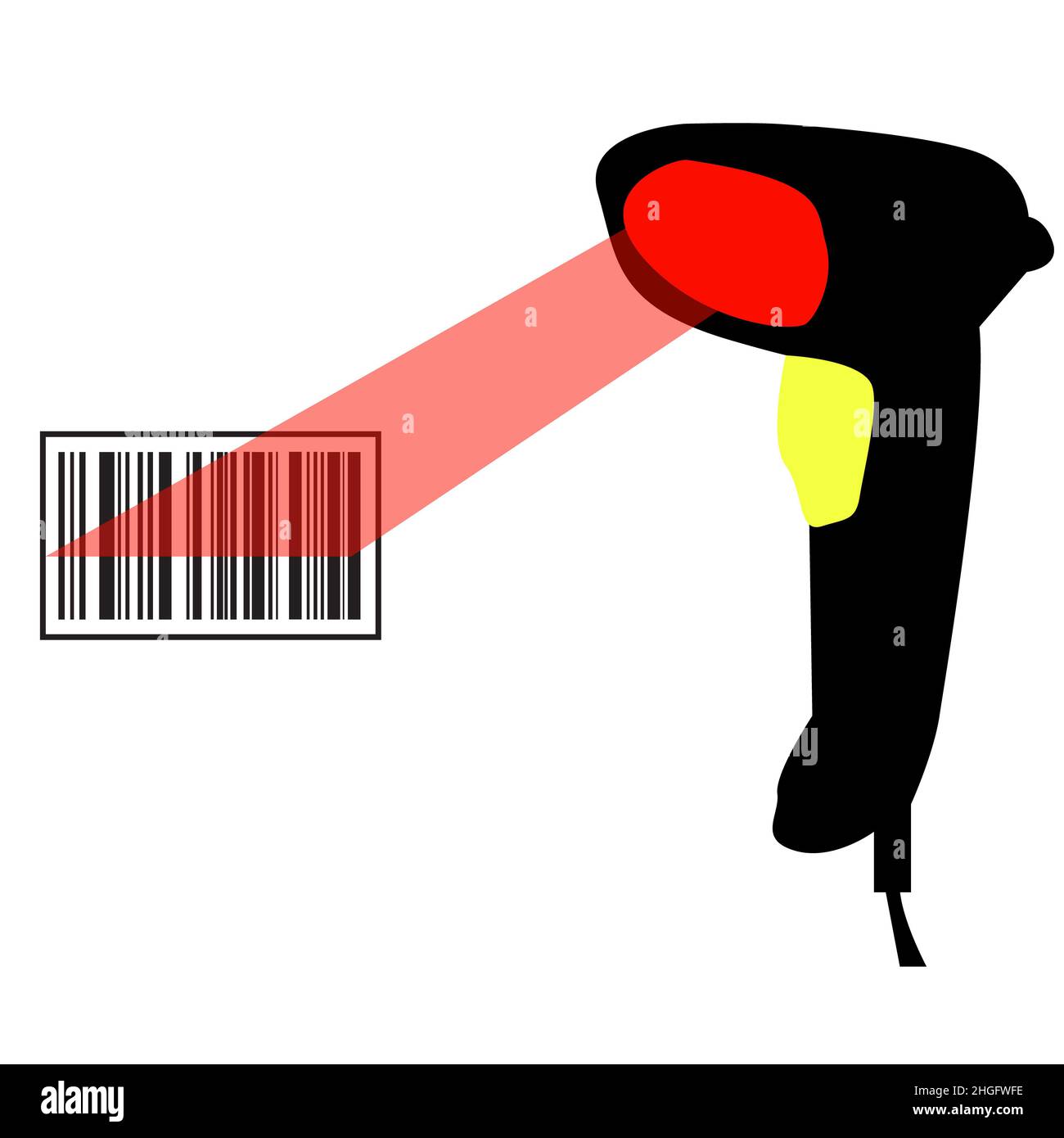 Barcode scanner on white background. Scanner sign. barcode scanner ...