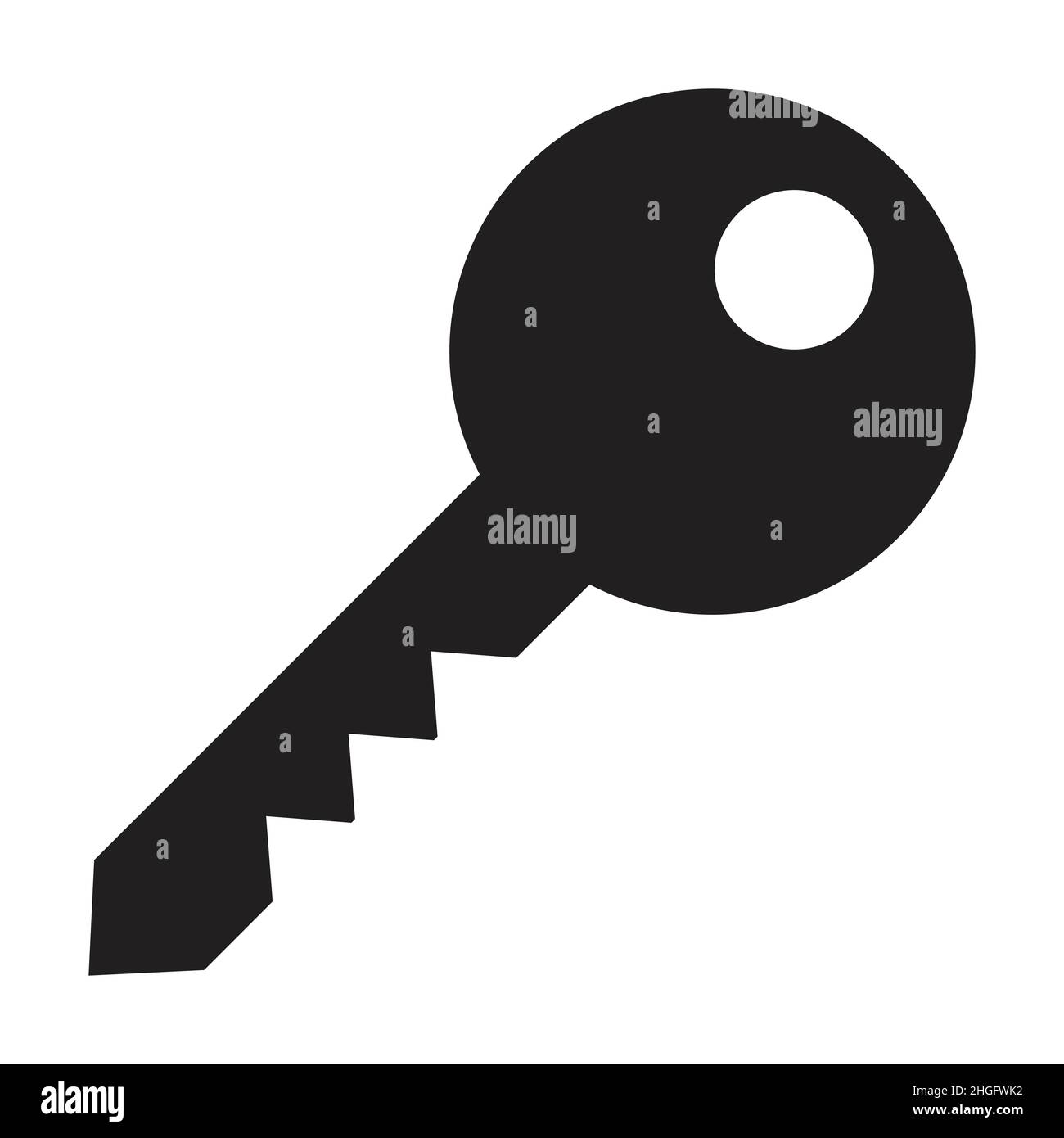 Key icon vector for graphic design, logo, website, social media, mobile ...