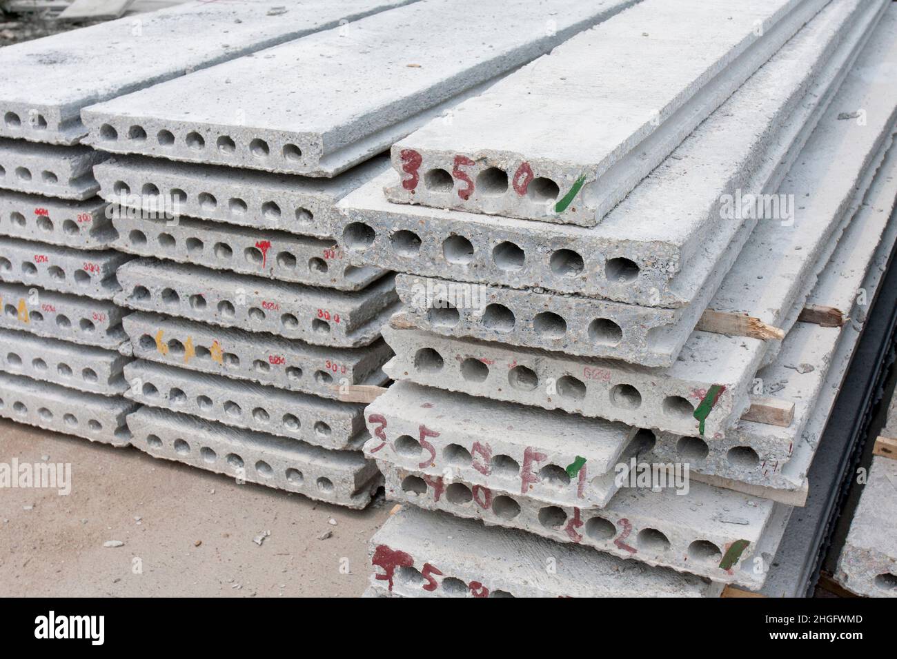 hollow core slab in construction site Stock Photo - Alamy