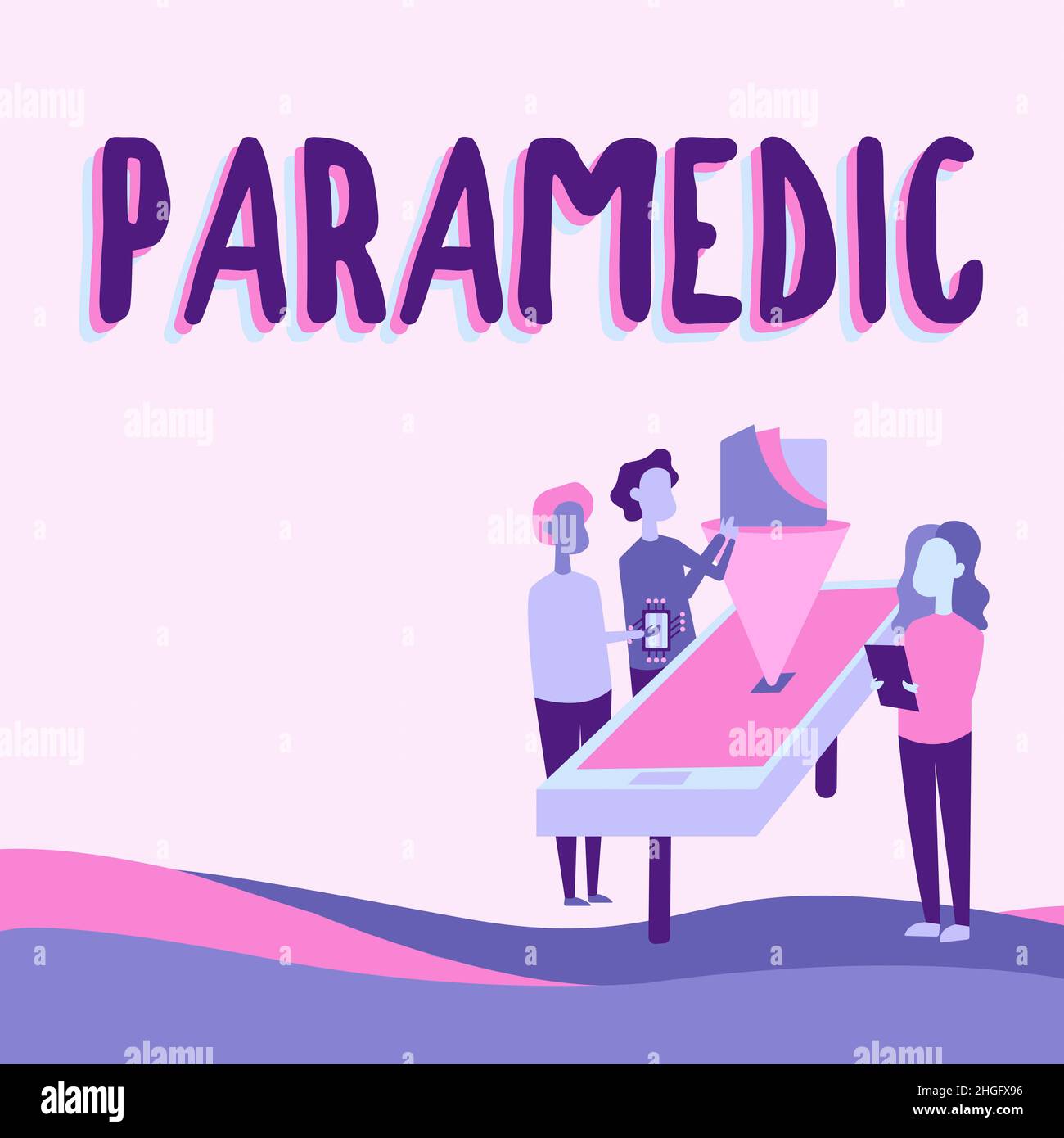 Writing displaying text Paramedic, Business concept a health worker ...