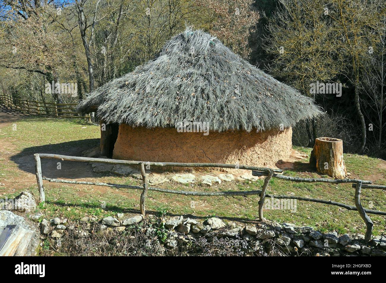Prehistoric Park of the Toll caves in Moià in the region of Moianès ...