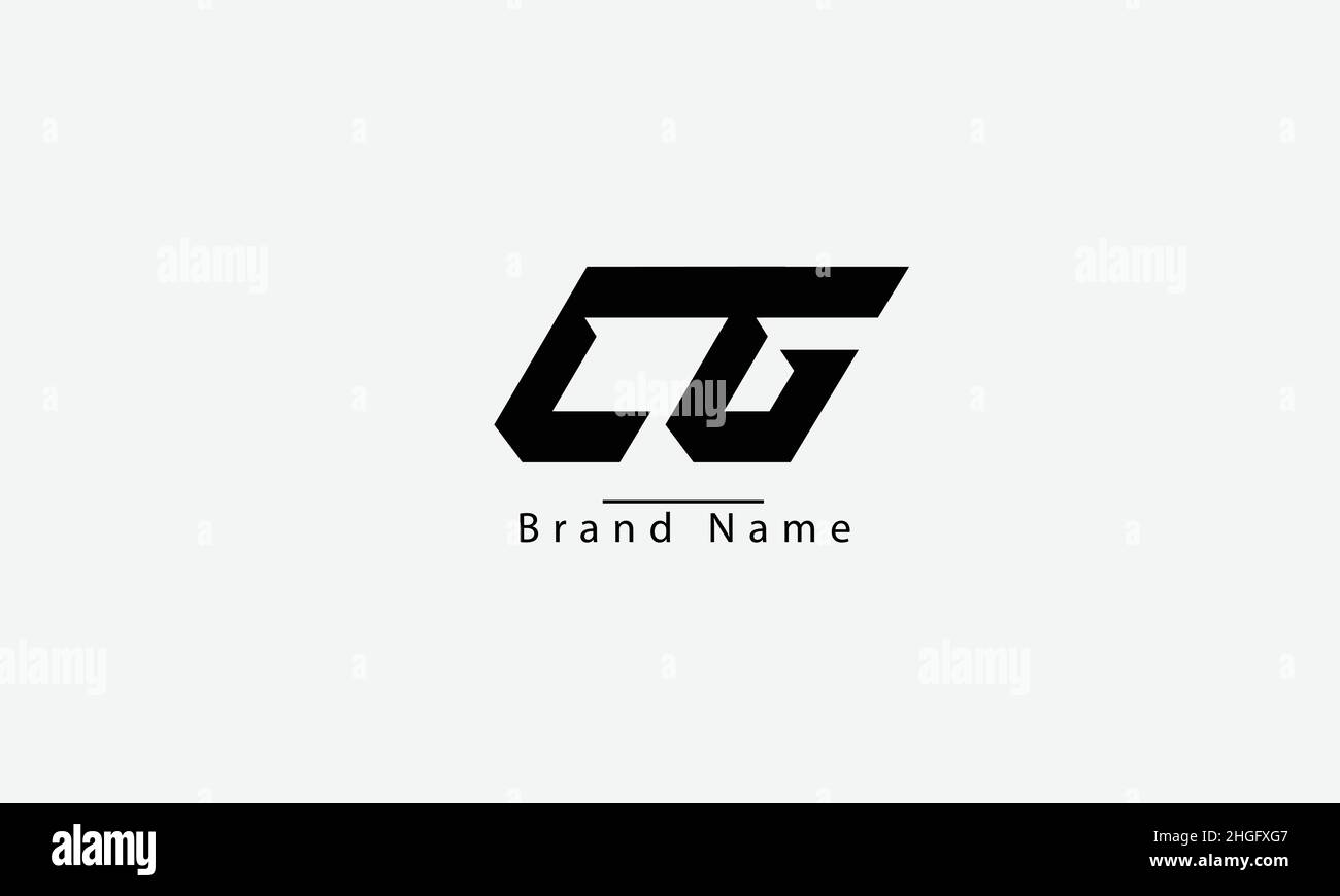 CG GC C G abstract vector logo monogram template Stock Vector Image ...