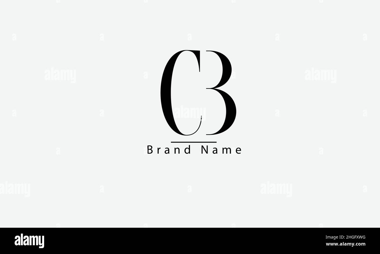 CB BC C B abstract vector logo monogram template Stock Vector Image ...
