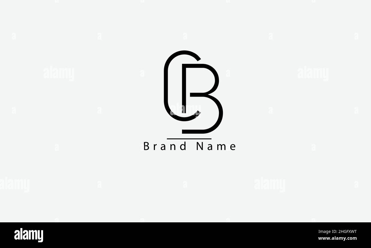 CB BC C B abstract vector logo monogram template Stock Vector Image ...