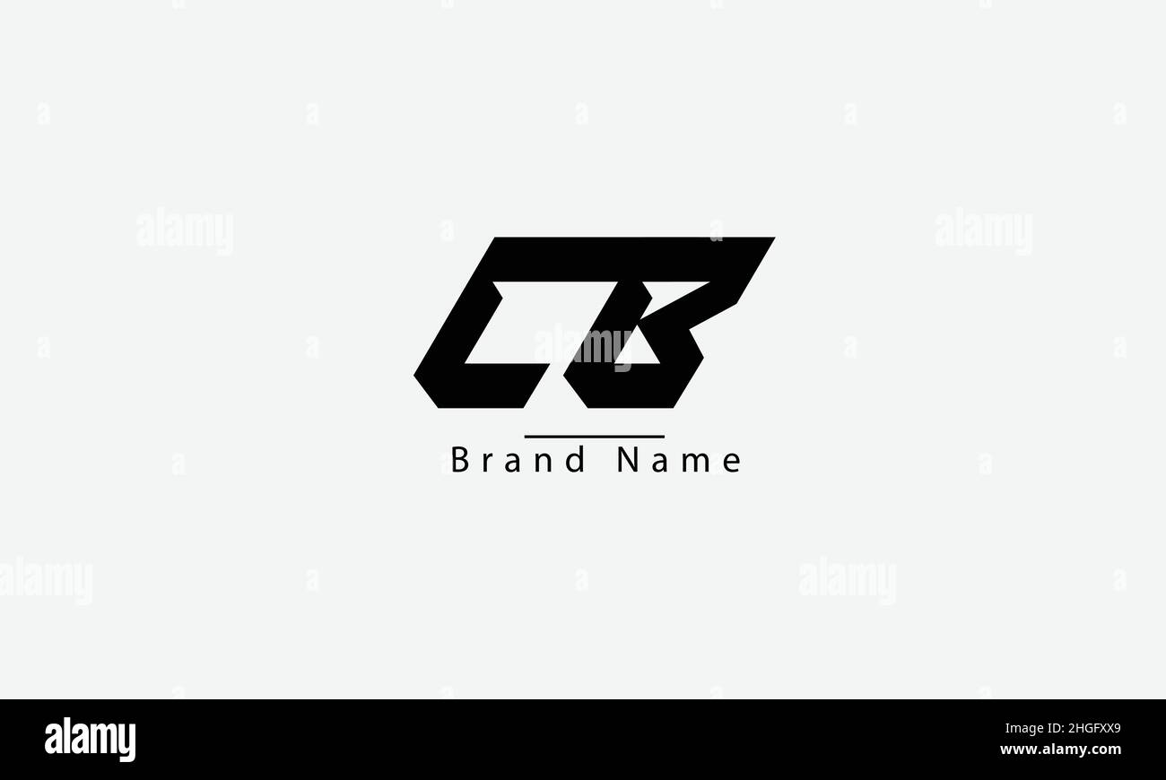 CB BC C B abstract vector logo monogram template Stock Vector Image ...