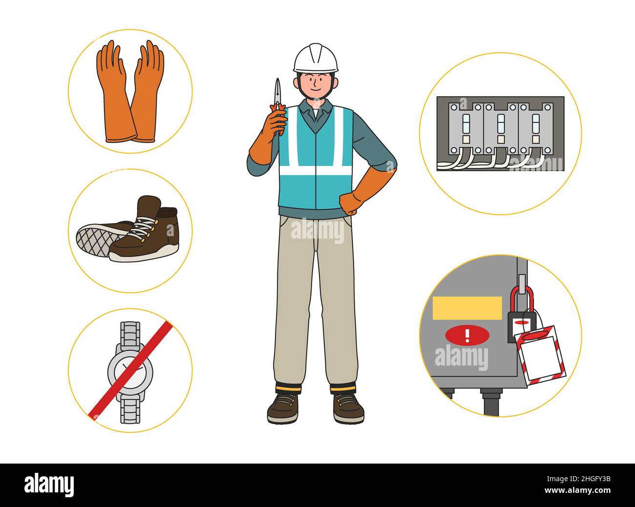 Site safety Cut Out Stock Images & Pictures - Alamy