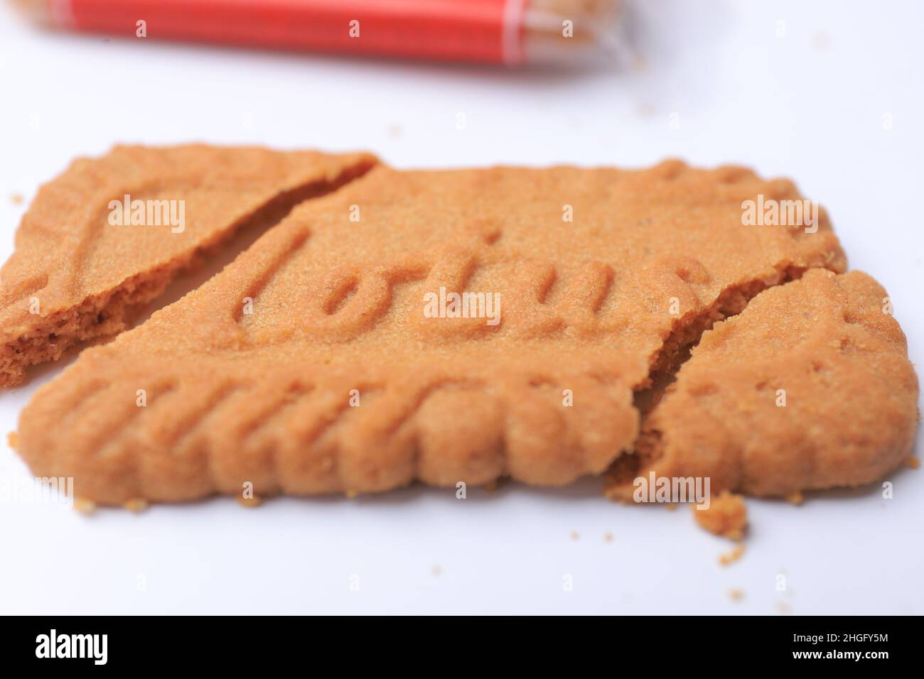 SIDOARJO - EAST JAVA, January 16, 2022: Lotus Biscoff is a caramelized ...