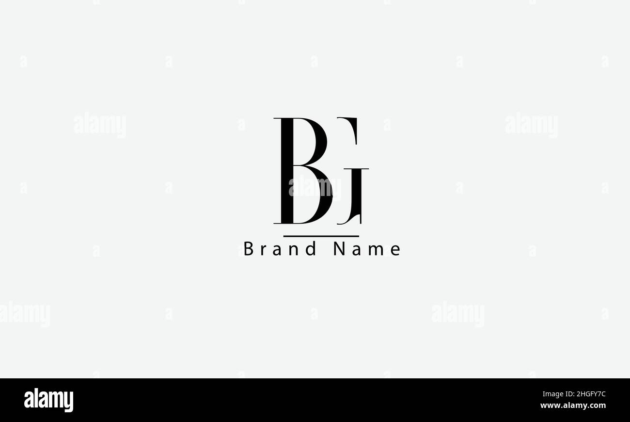 Monogram b g Black and White Stock Photos & Images - Alamy