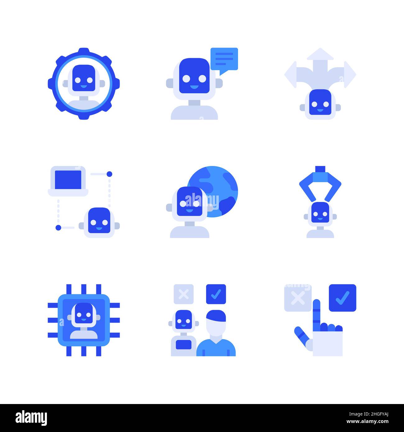 artificial intelligence, future technology robotics robot concept ...