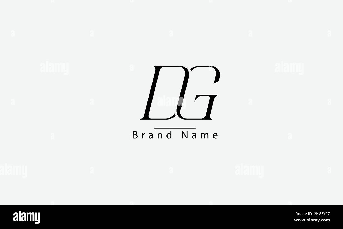 DG GD D G abstract vector logo monogram template Stock Vector Image ...