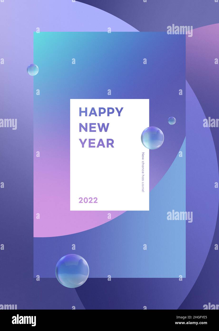 2036 color of the year, very peri 3d rendered graphic poster Stock ...