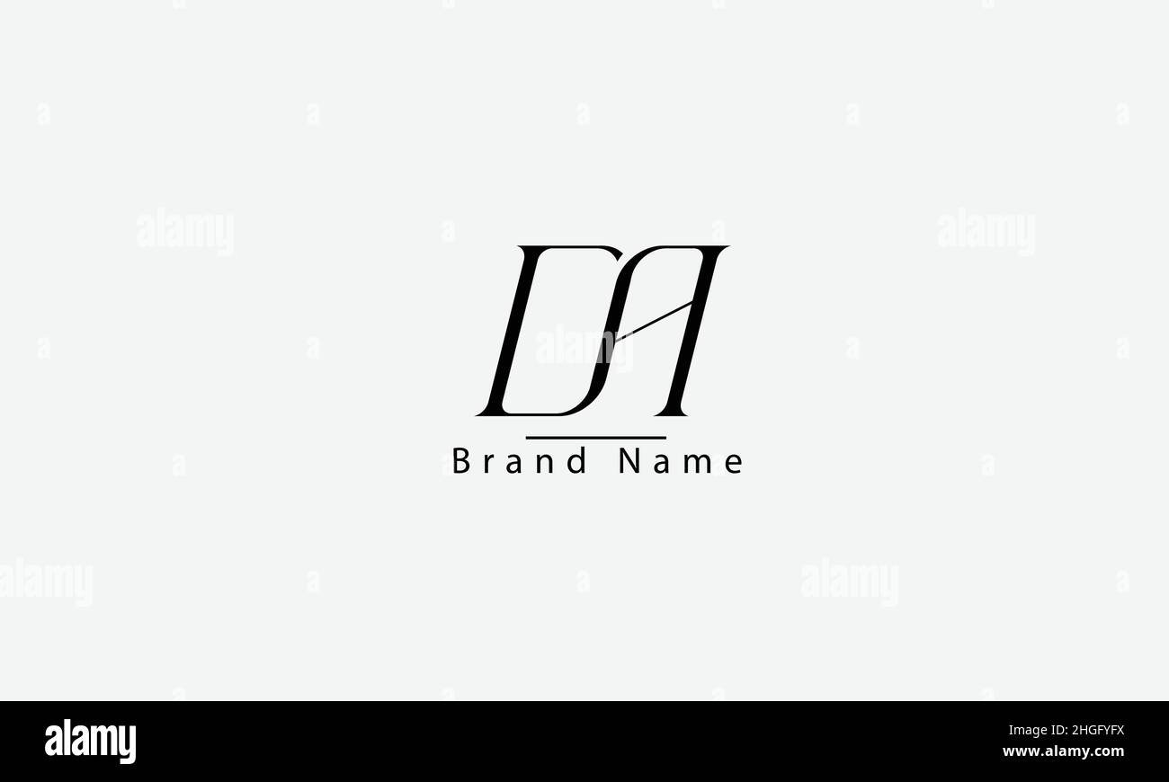 DA AD D A abstract vector logo monogram template Stock Vector Image ...