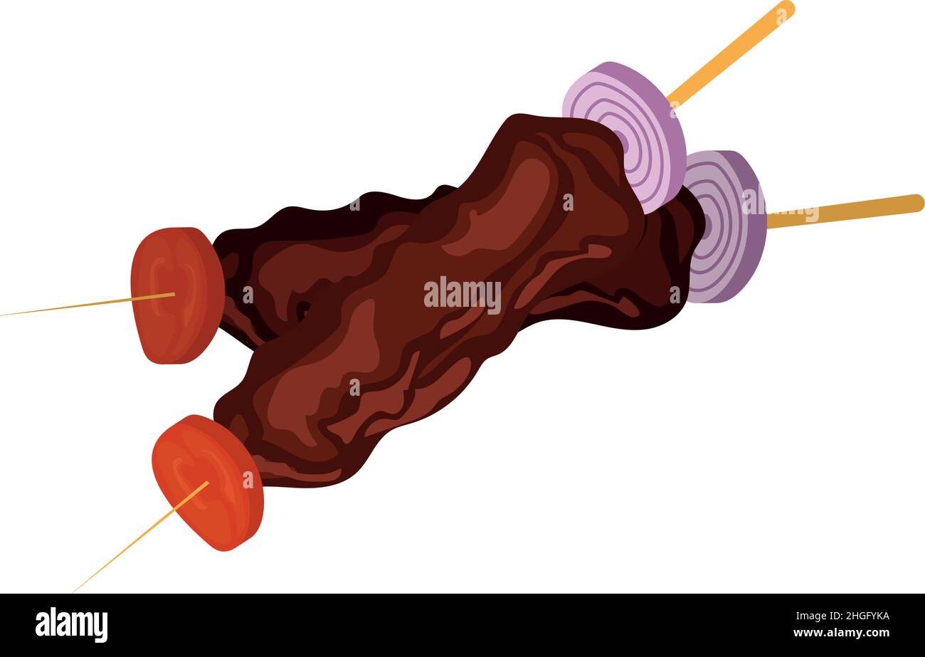grilled meat on sticks Stock Vector Image & Art - Alamy
