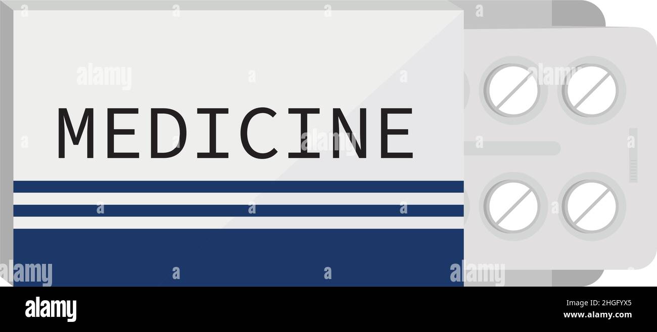Medicine medication pills packet Stock Vector Images - Alamy