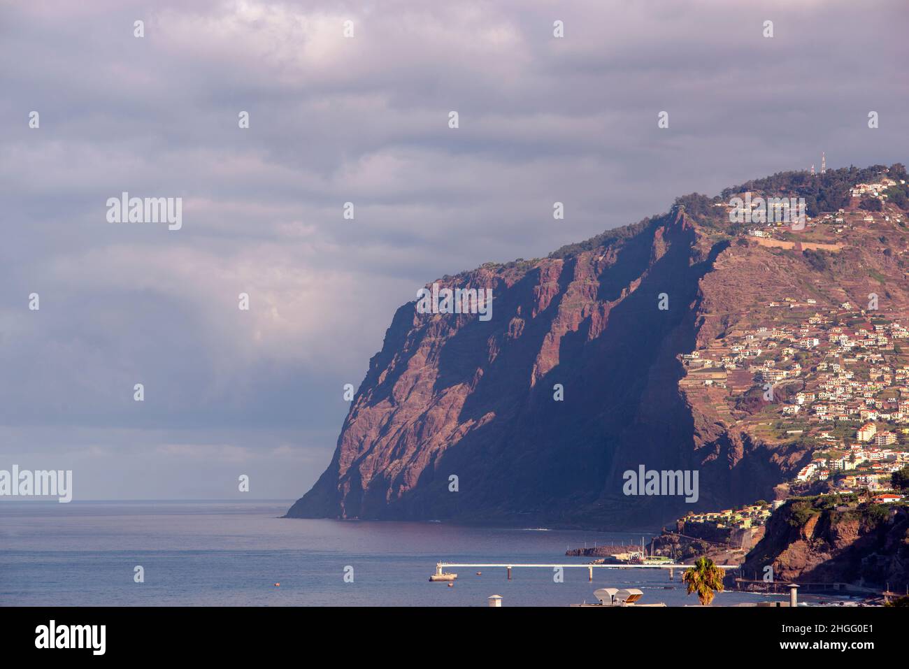 tall steep cape Cabo Girao by morning at Madeira Island Stock Photo - Alamy