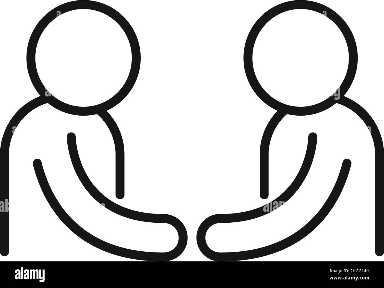 Mentor business icon outline vector. Training career. Help strategy ...