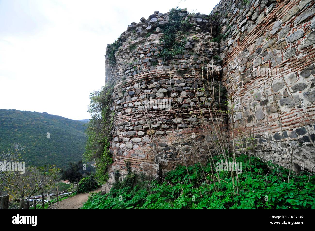 Yoros castle ( Genoese Castle ) in the confluence of the Bosphorus and ...