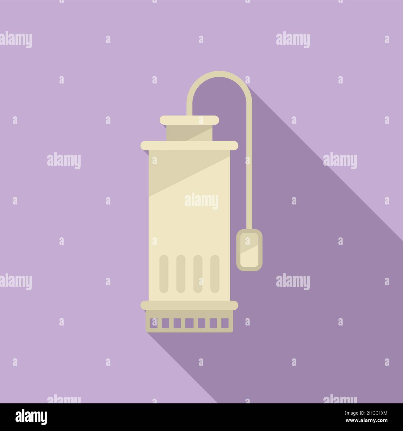 Sewage pump icon flat vector. Electric engine. Machine equipment Stock ...