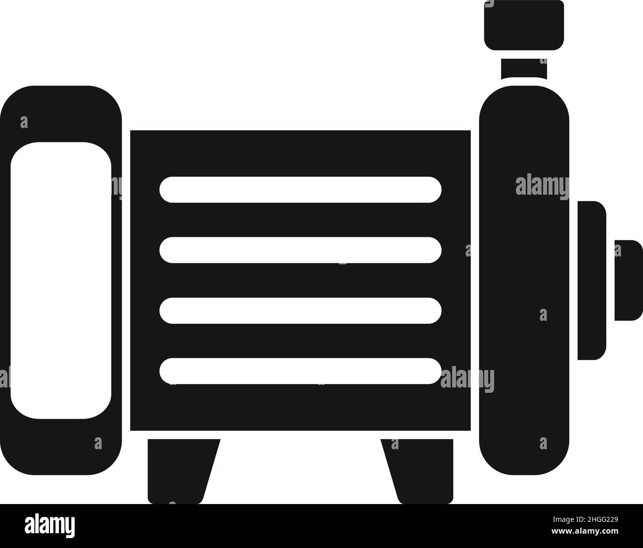 Compressor pump icon simple vector. Motor system. Engine sewage Stock ...