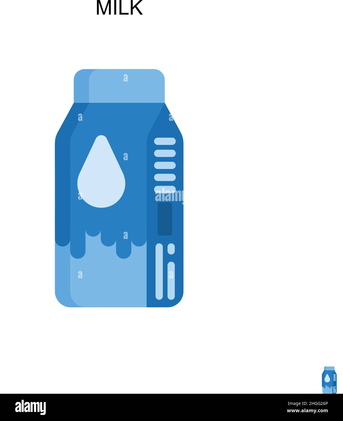 Milk Simple vector icon.Perfect color modern pictogram on editable ...