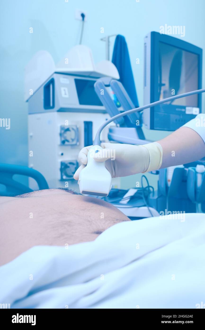 Abdominal ultrasound hi-res stock photography and images - Alamy