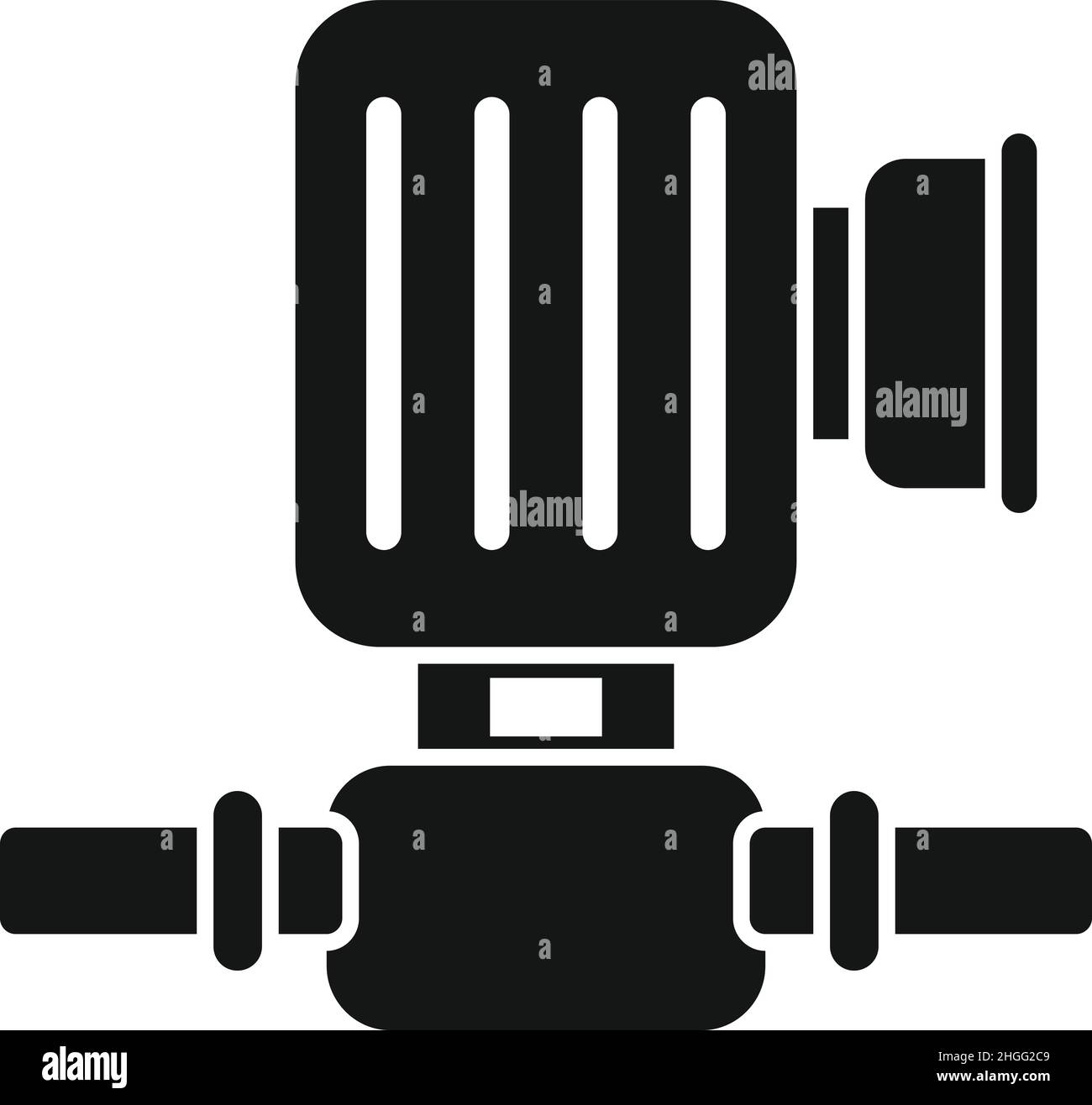 Electric pump icon simple vector. Engine valve. Power machinery Stock ...