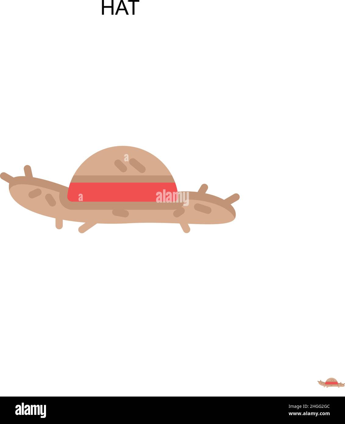 Hat Simple vector icon.Perfect color modern pictogram on editable ...