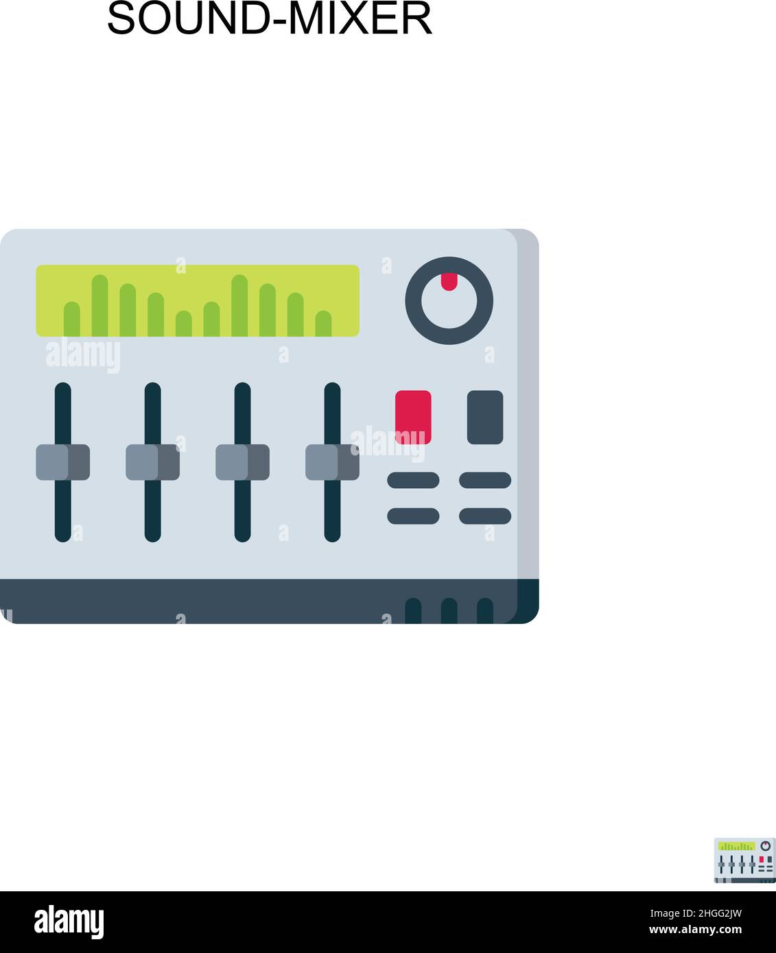Sound-mixer Simple vector icon.Perfect color modern pictogram on ...