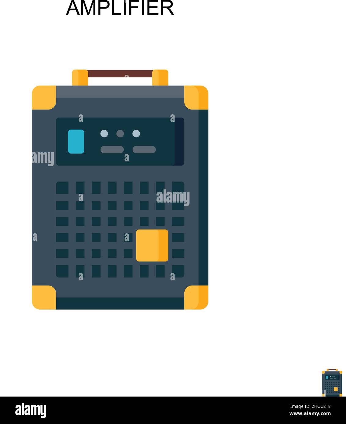 Amplifier Simple vector icon.Perfect color modern pictogram on editable ...