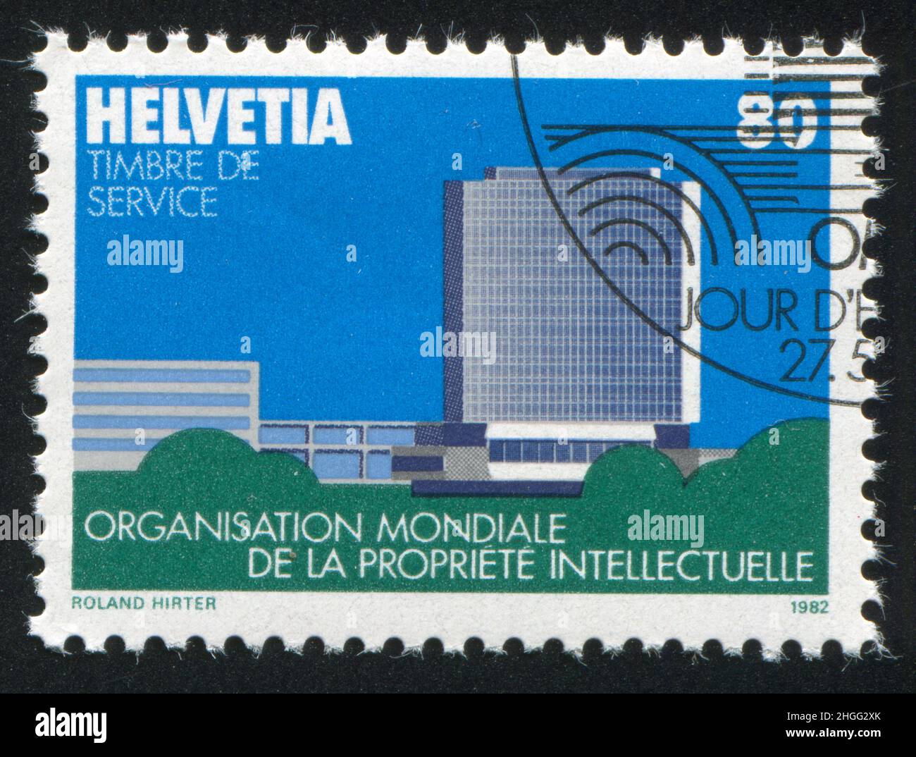 SWITZERLAND - CIRCA 1982: stamp printed by Switzerland, shows ...