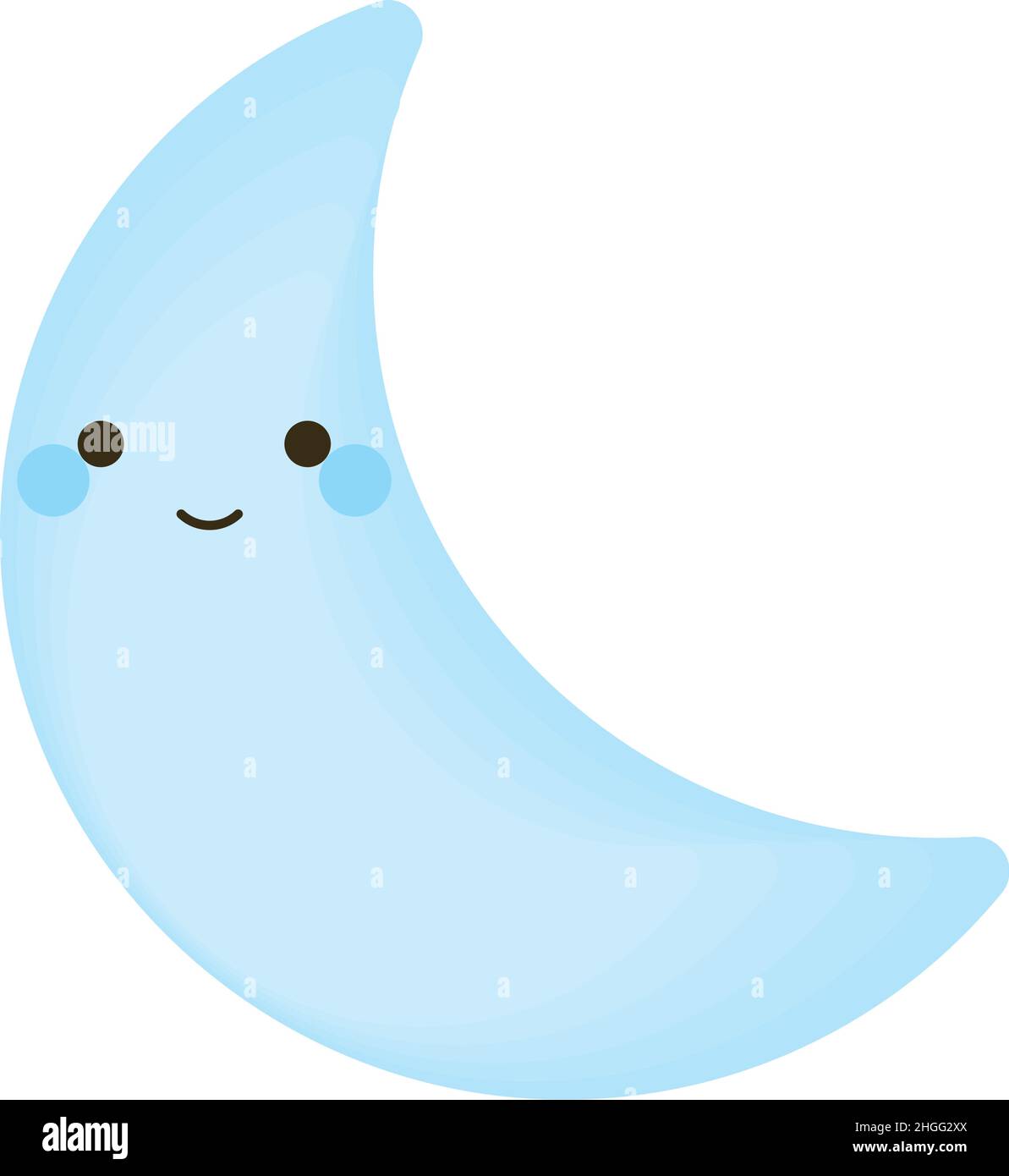 cute moon cartoon Stock Vector Image & Art - Alamy