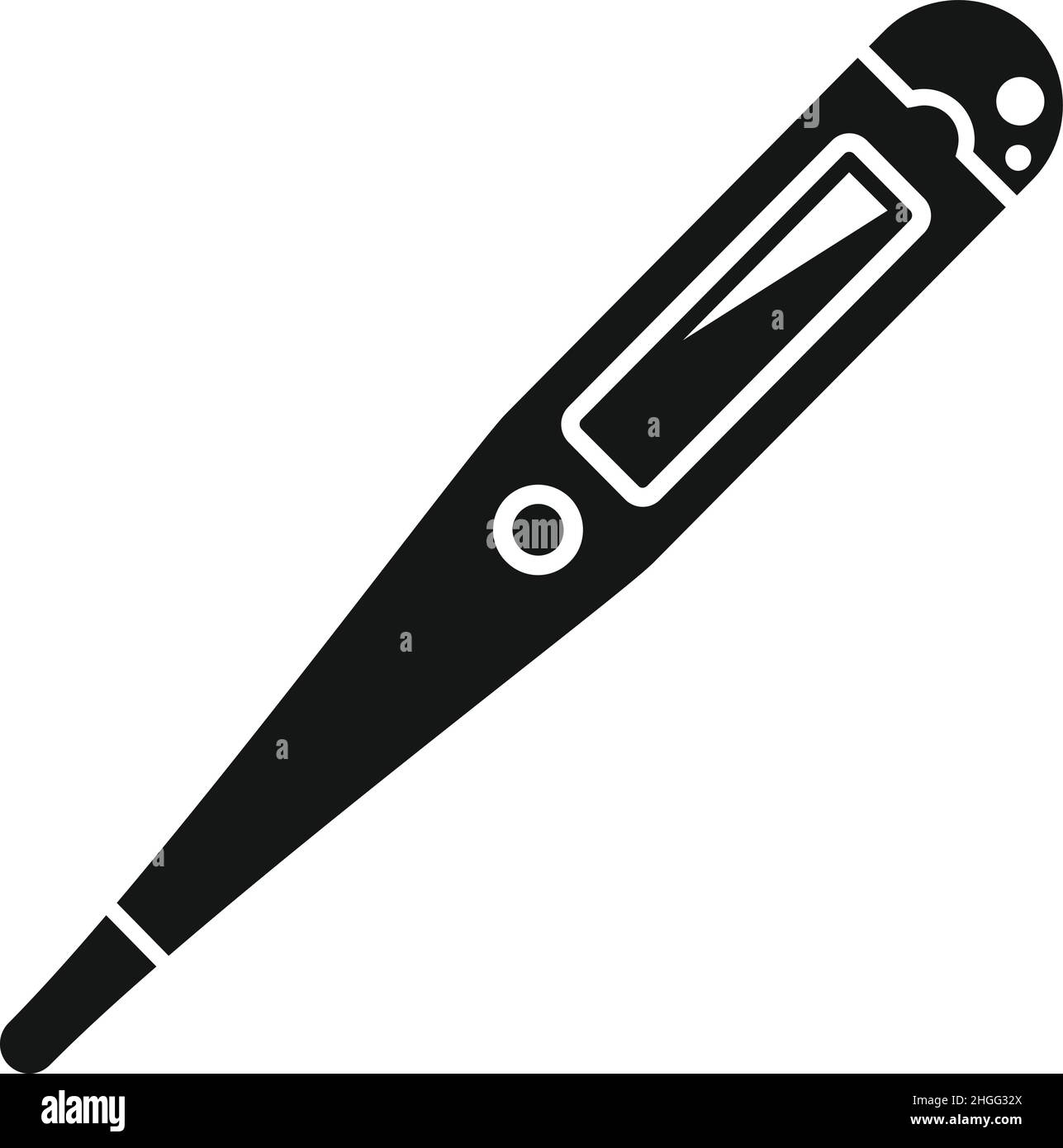 Home thermometer icon simple vector. Digital temperature. Medical fever ...