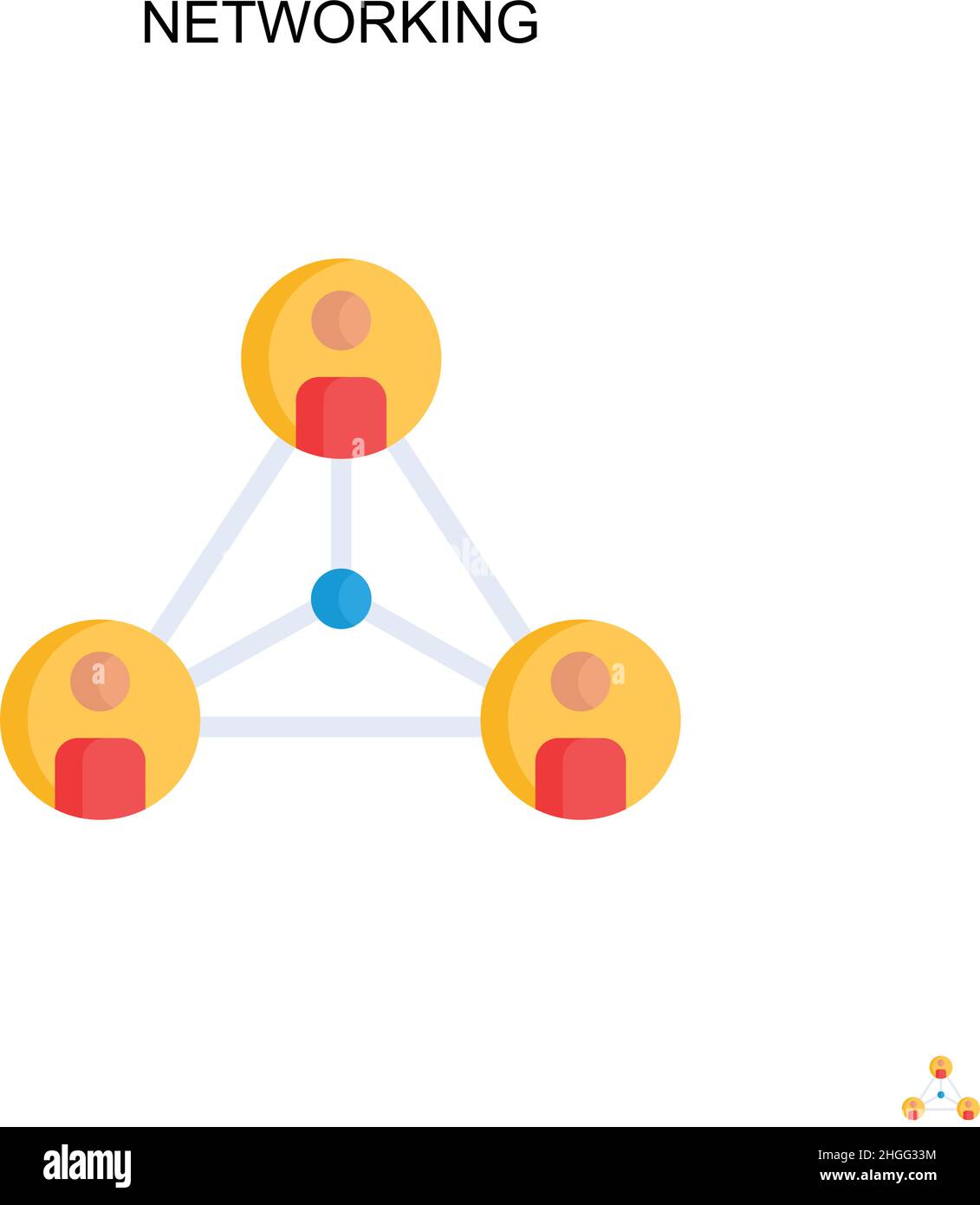 Networking Simple vector icon.Perfect color modern pictogram on ...