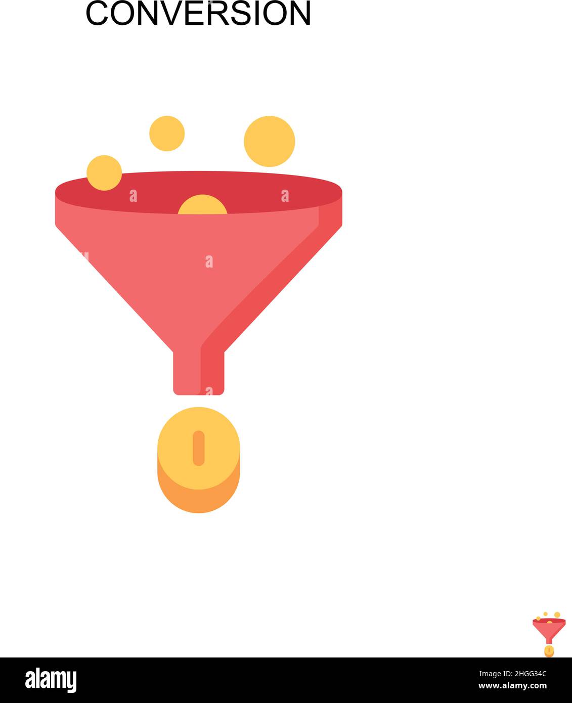 Conversion Simple vector icon.Perfect color modern pictogram on ...