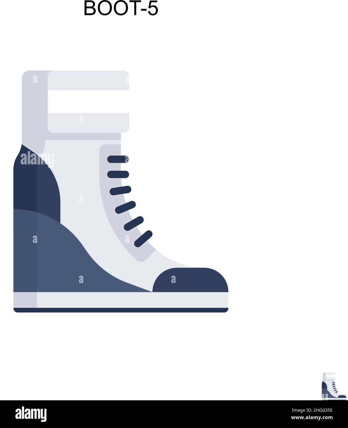 Boot-5 Simple vector icon.Perfect color modern pictogram on editable ...