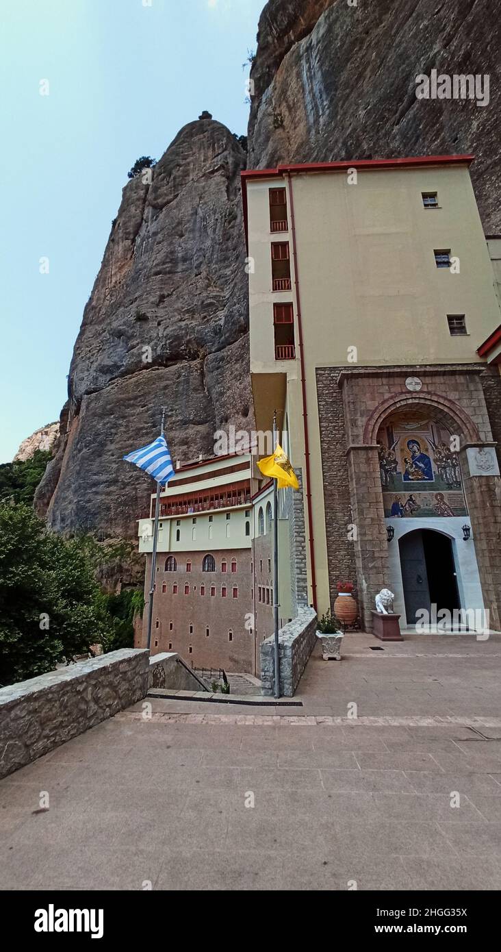 Mega spileo monastery Kalavryta Peloponnese Greece Stock Photo - Alamy