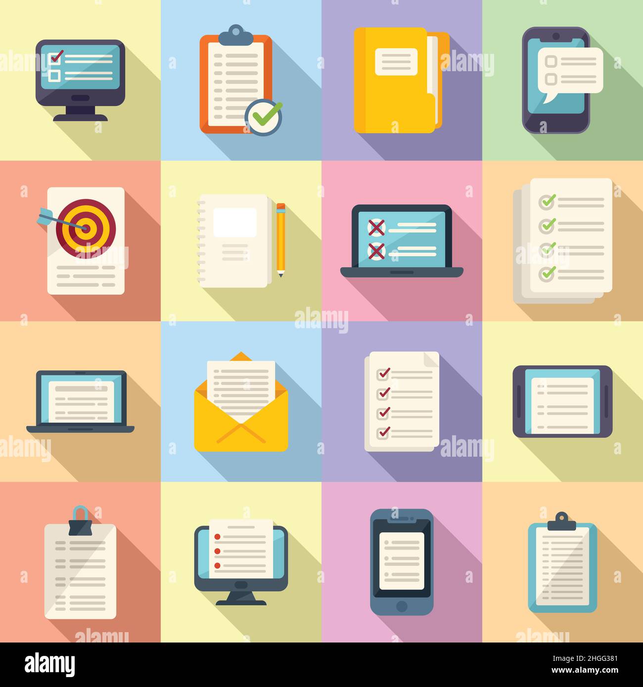 Exam paper correction Stock Vector Images - Alamy