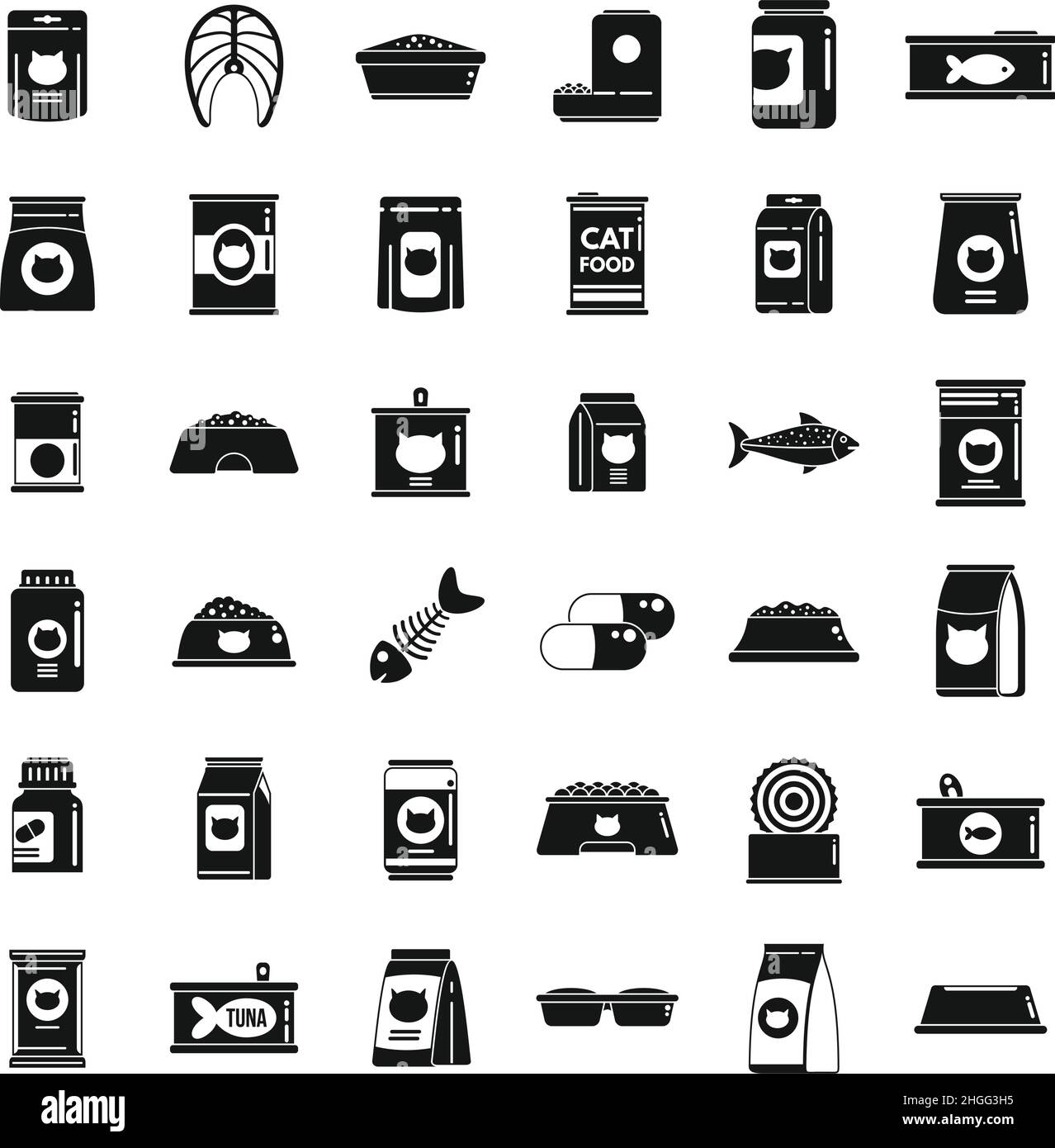 Cat food icon simple vector. Canned food. Pet package Stock Vector ...