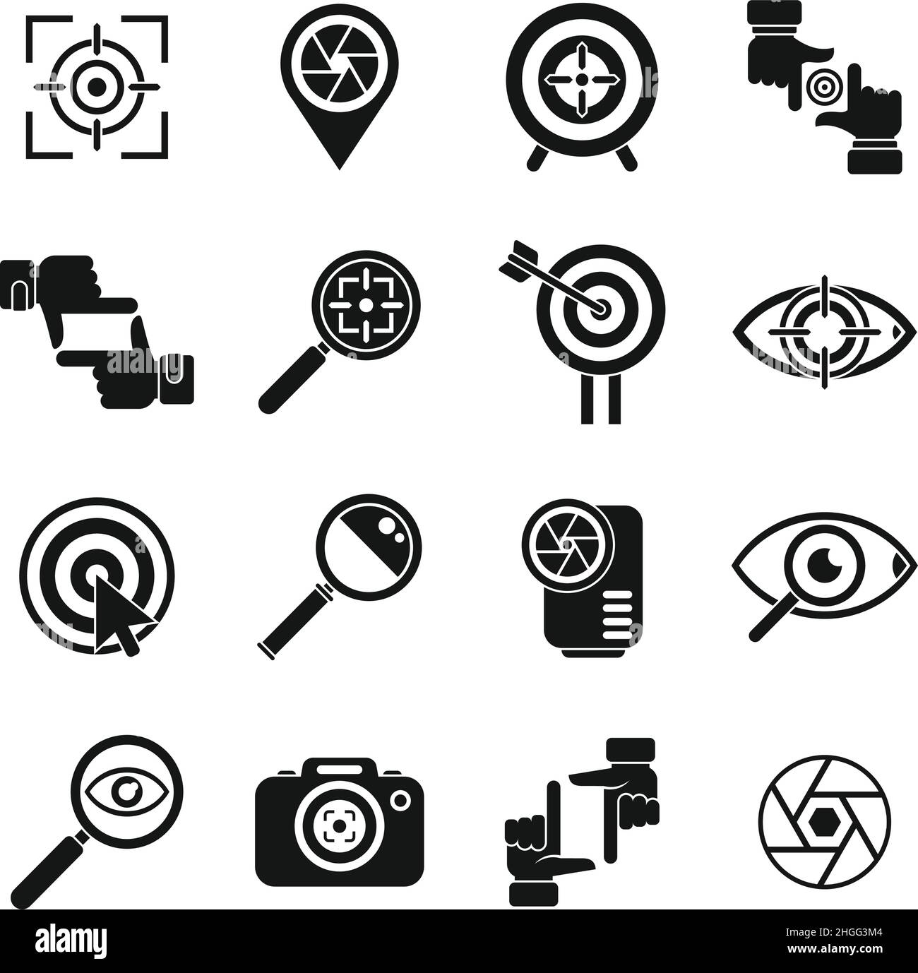 Focus icon simple vector. Business goal. Main success Stock Vector ...