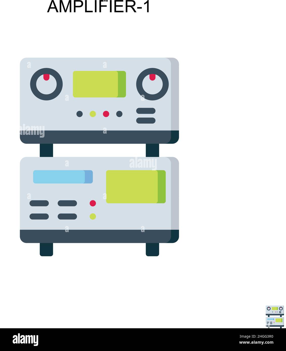 Amplifier-1 Simple vector icon.Perfect color modern pictogram on ...